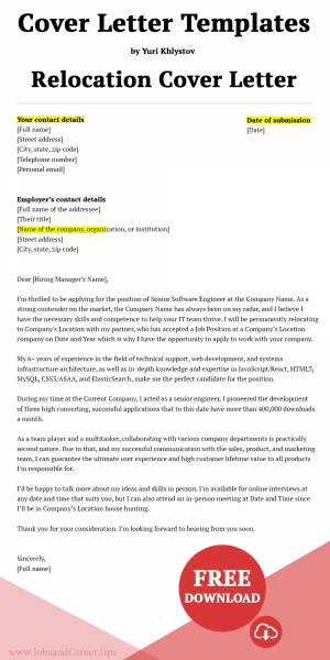 27 Cover Letter Templates » Download Now! [Recommended]